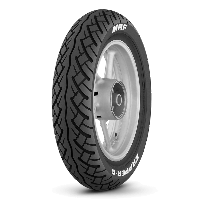 MRF 100/80-12 56L ZAPPER G TL | High quality 2 wheeler tyres