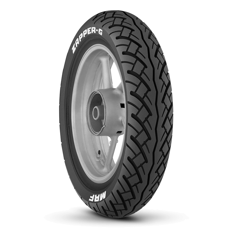 MRF 100/80-12 56L ZAPPER G TL | High quality 2 wheeler tyres