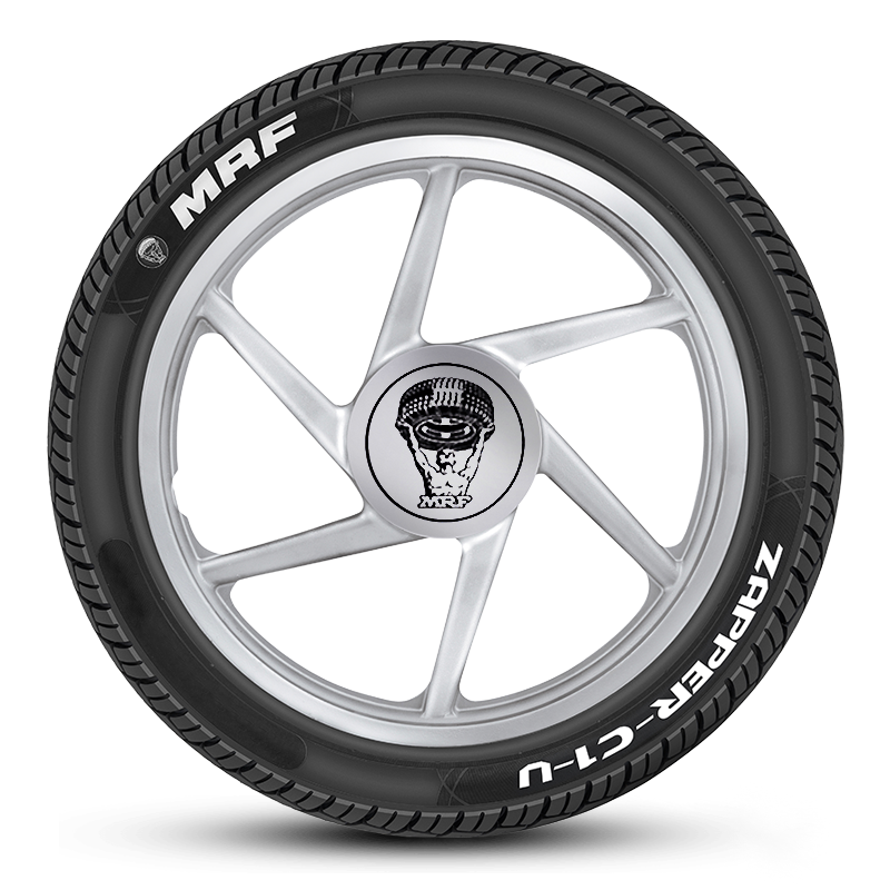 MRF 80/100-18 54P ZAPPER C1-U TL | High quality 2 wheeler tyres