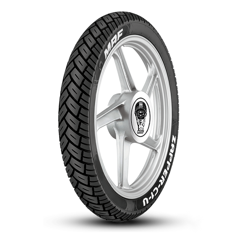 MRF 80/100-18 54P ZAPPER C1-U TL | High quality 2 wheeler tyres